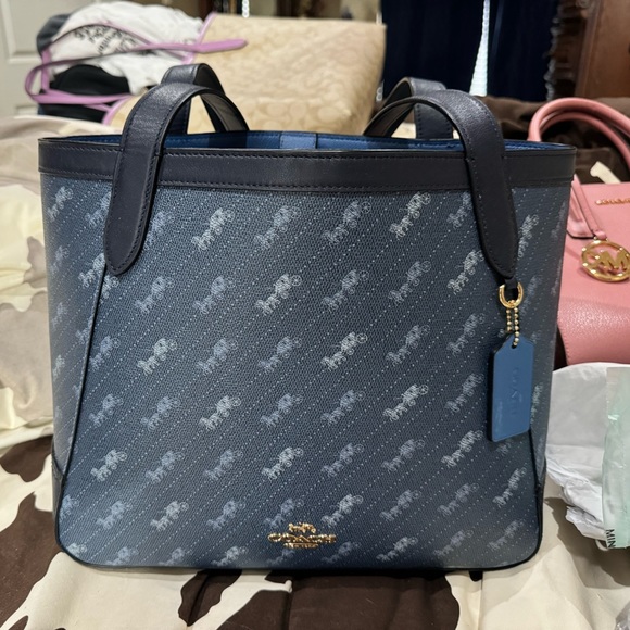 Coach | Bags | Coach Denim Blue Bucket Purse | Poshmark